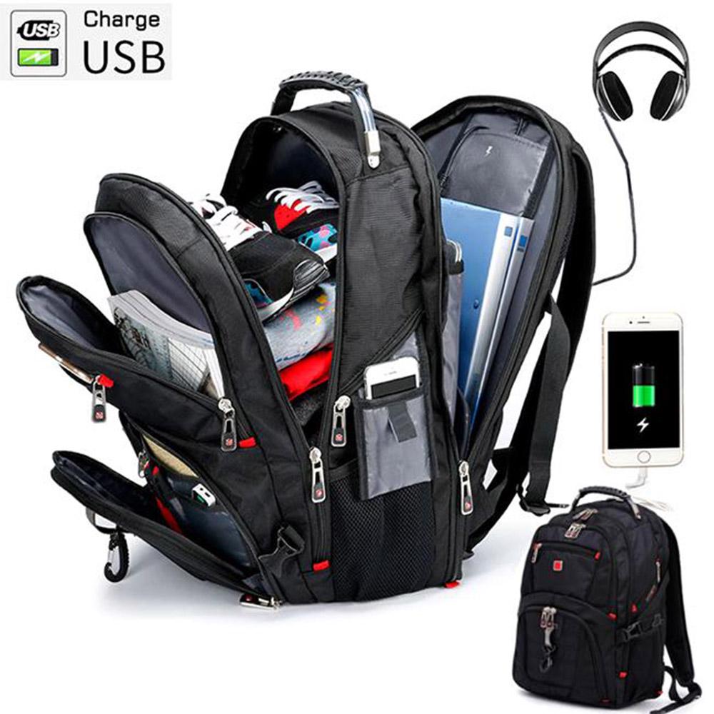 15 Inch Laptop Backpack for Student Waterproof USB Charge Port ...