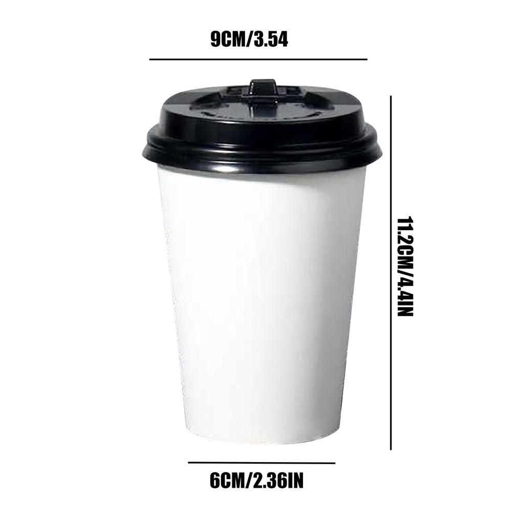 Buy Kraft Paper Cup White Paper Cup Disposable Anti-scalding Water Cup ...