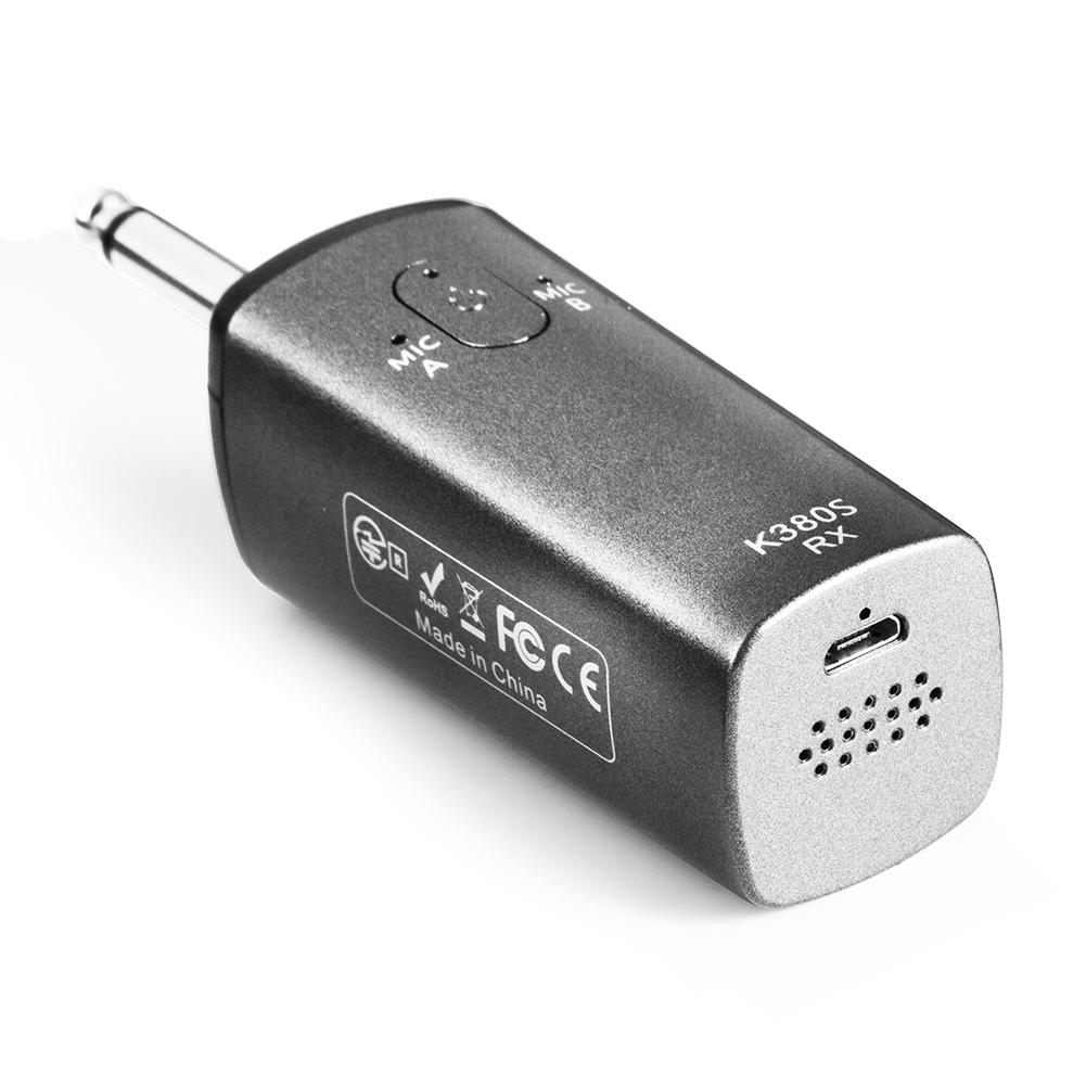 Buy K380S 2pcs Wireless Microphones USB Rechargeable Mic for Conference ...