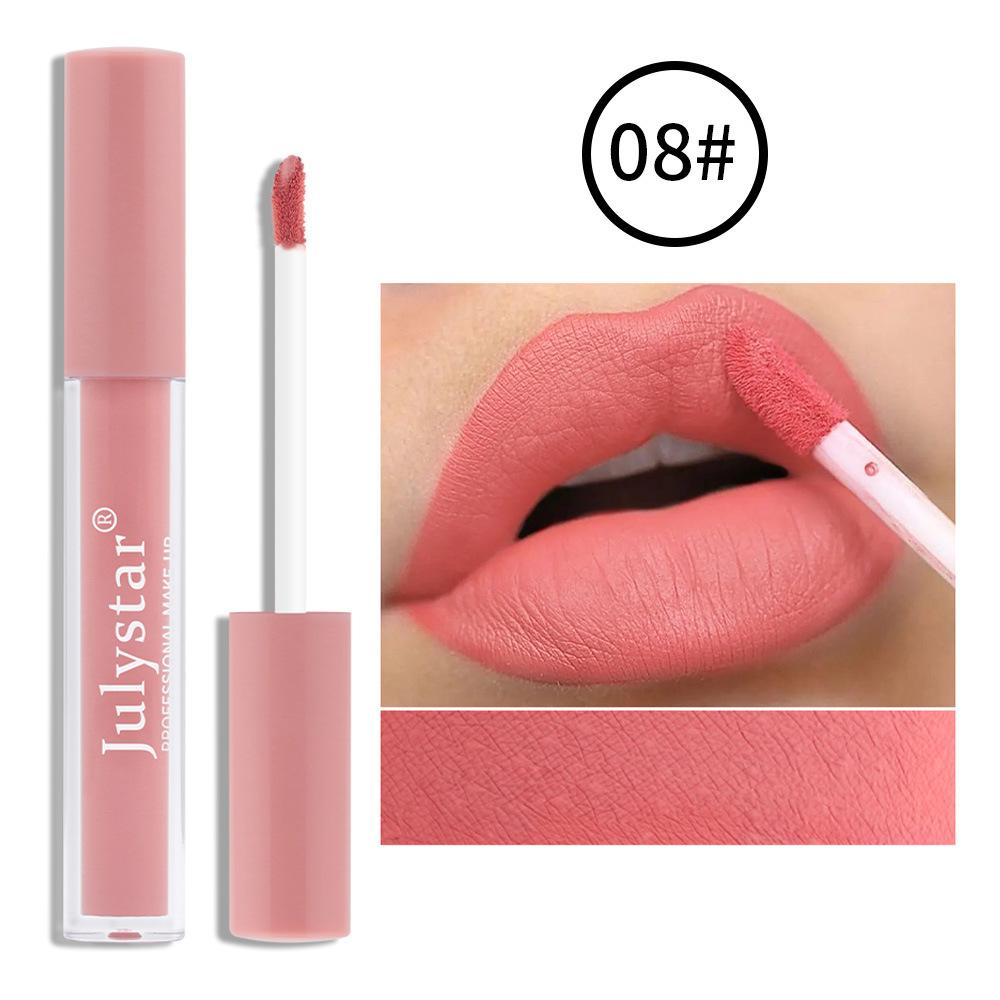 Buy Matte Lip Glaze Foggy Lipstick Non Staining Cup and Non Fading Lip ...