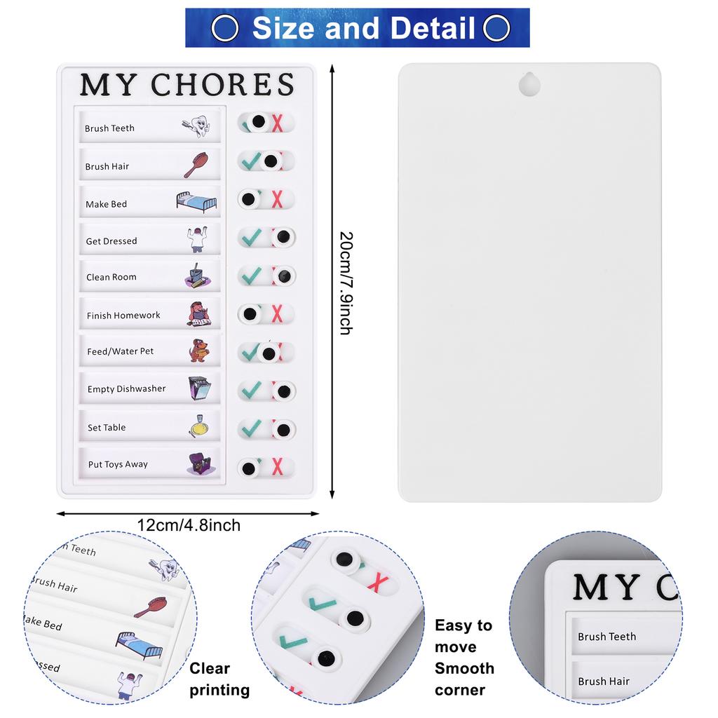 Chore Chart Memo Checklist Board Tägliche To-Do-Liste Planer Checkliste ...