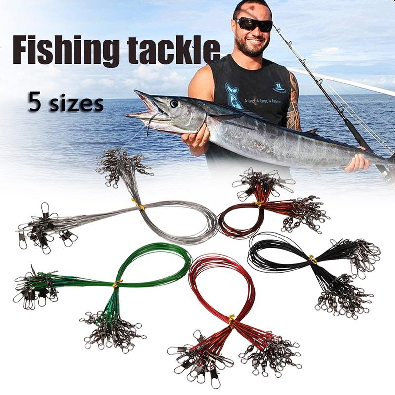 Buy Wire Rope 100pcs Color Wire Rope Set Sea Fishing Tackle Accessories ...