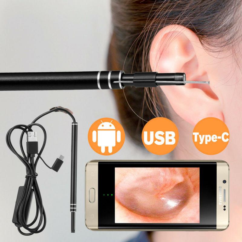 Buy Led Endoscope Otoscope Ear Camera Scope Earwax Removal Kit Ear Wax ...
