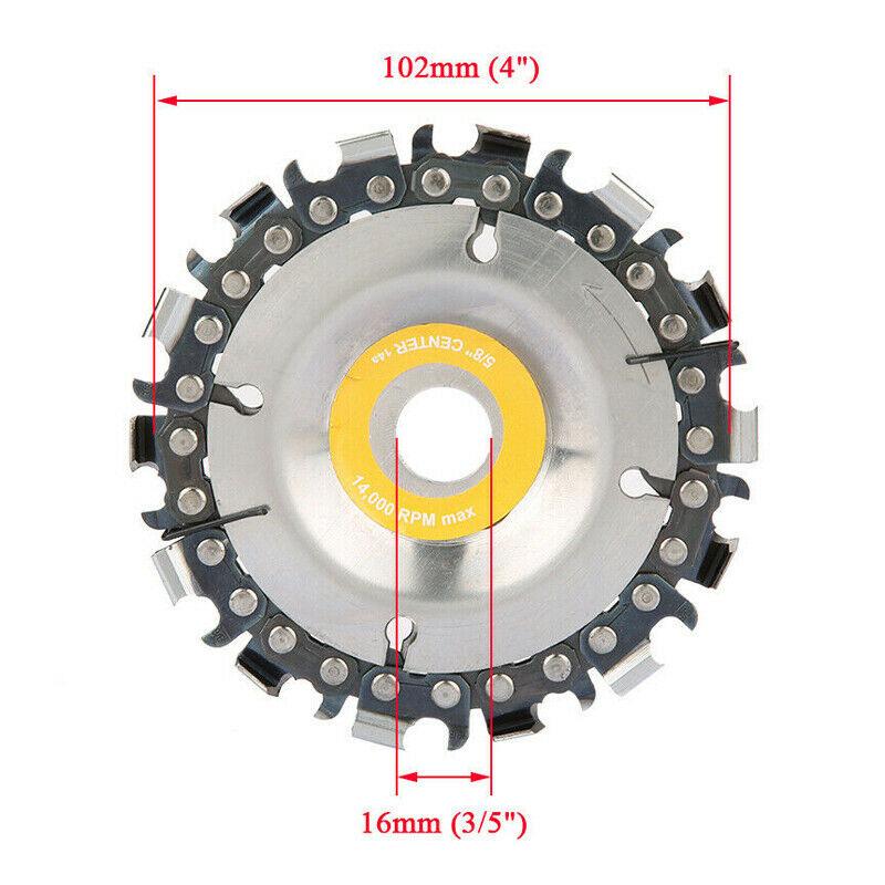 Buy 14 Teeth Disc Disc Arbor Grinder 16mm Inch 4 Carving Angle for ...