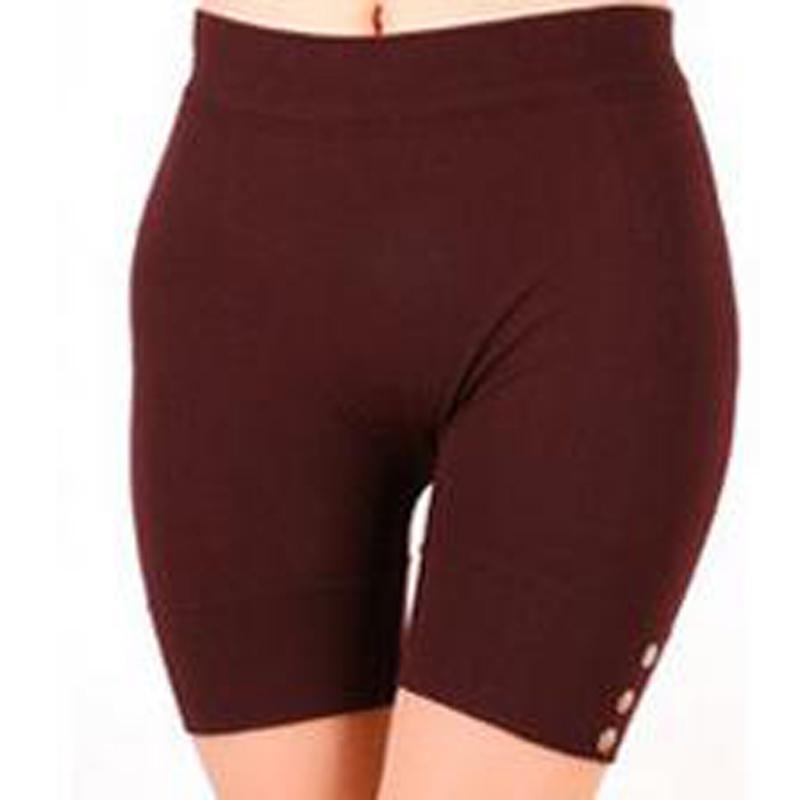 Buy Wild Seamless Button Shorts Anti-light Multi-color Base Three Pants ...