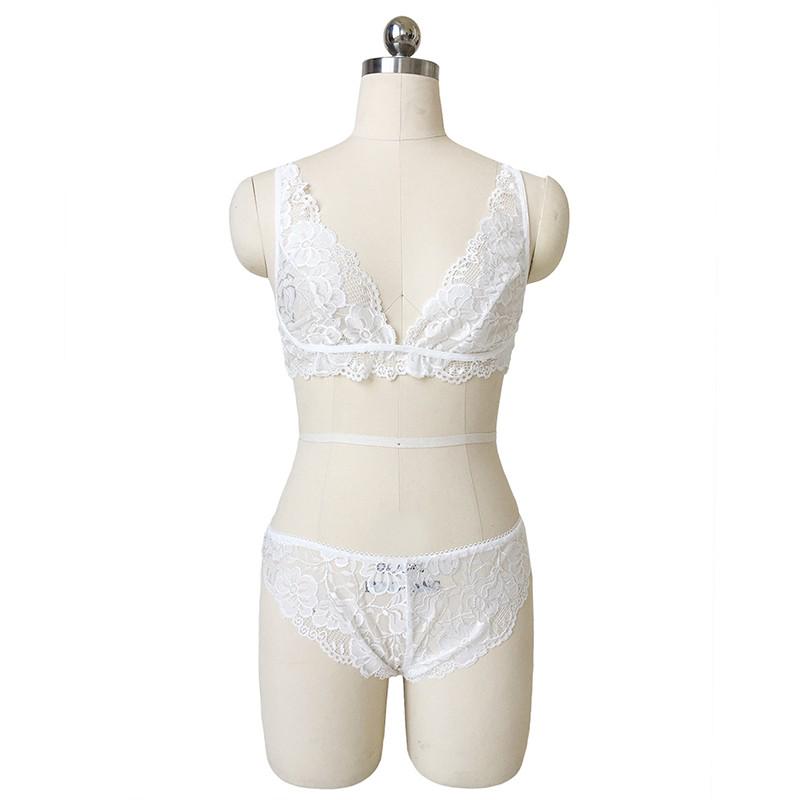 Buy New Style Bra Set Ultra-thin Sexy Lingerie Set Lace Transparent Bra Panties Set Underwear ...
