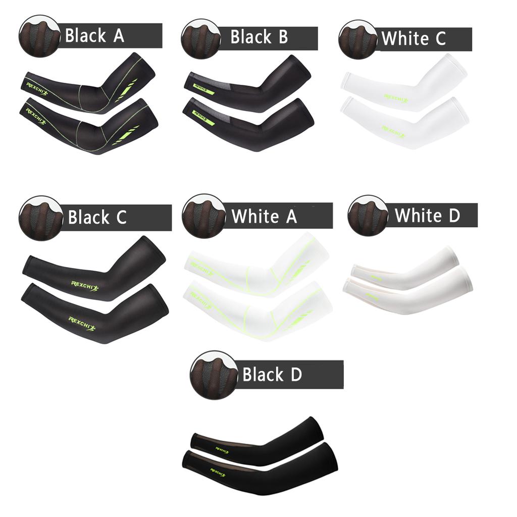Buy A Pair Ice Silk Sunscreen Cuffs Summer Sports Armband Gloves Sleeve ...