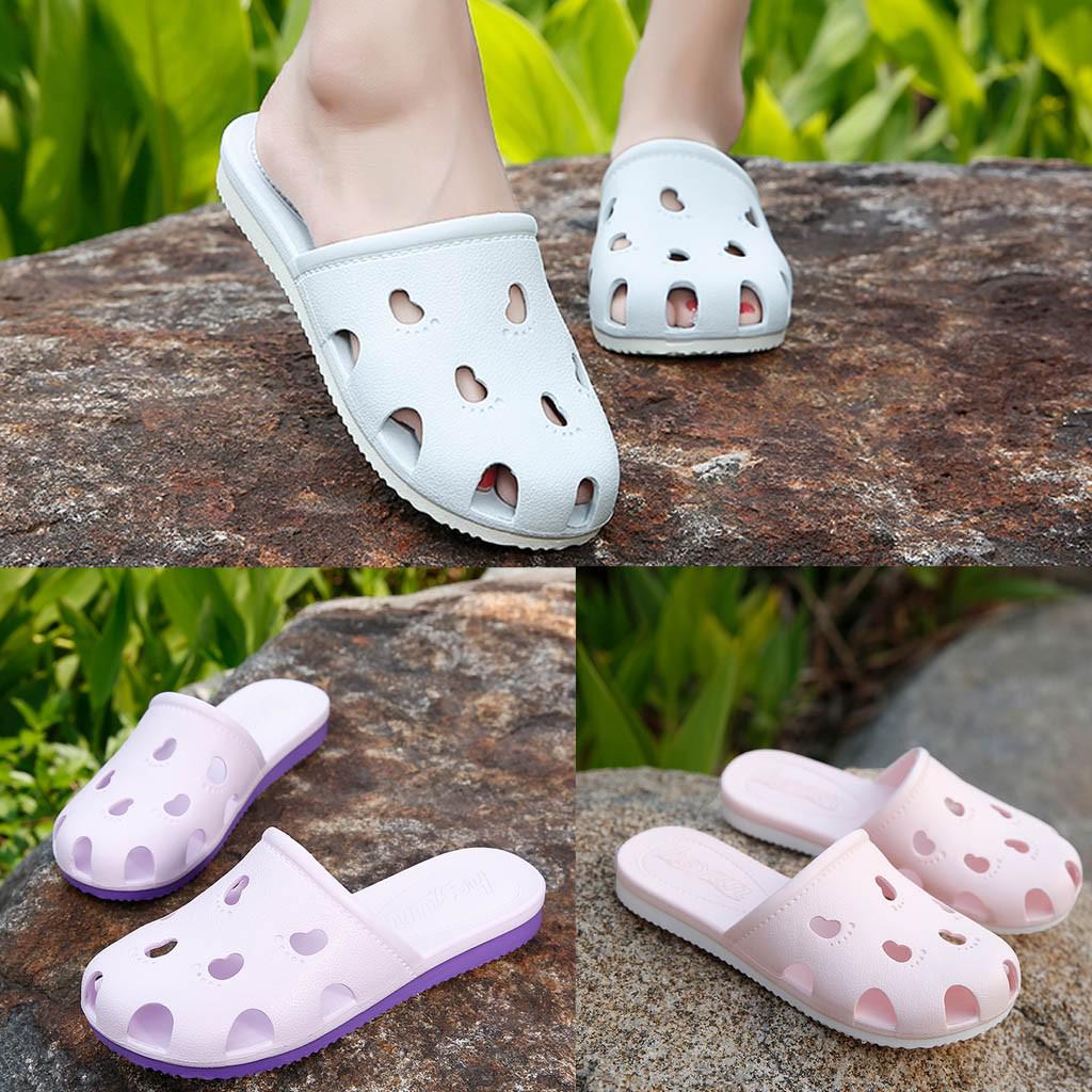 Buy Womens Summer Slippers Baotou Cave Breathable Plastic Non-slip ...