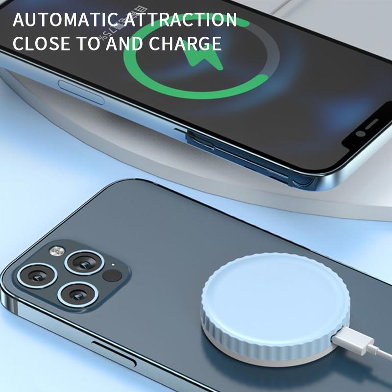 15W Magnetic Wireless Charger For IPhone 12 Pro Max Type C Magsafe ...