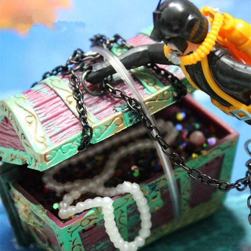 Aquarium Floating Diver Ornament Aquarium Decoration with Moving ...