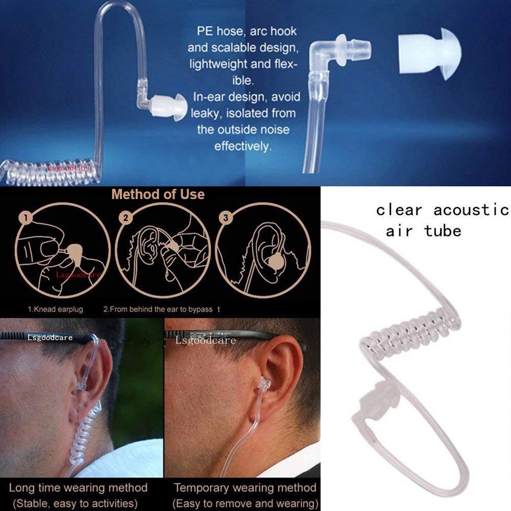 Buy Intercom Air Duct Earphone Single Conduit Advanced Detachable Duct ...