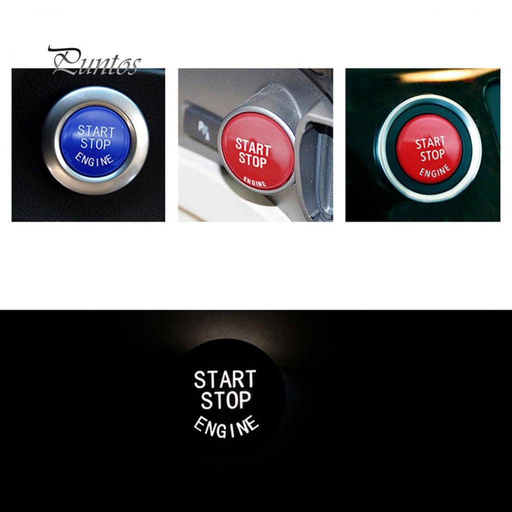 Car Engine Ignition Start Stop Switch Button Ring Trim Replace Cover ...