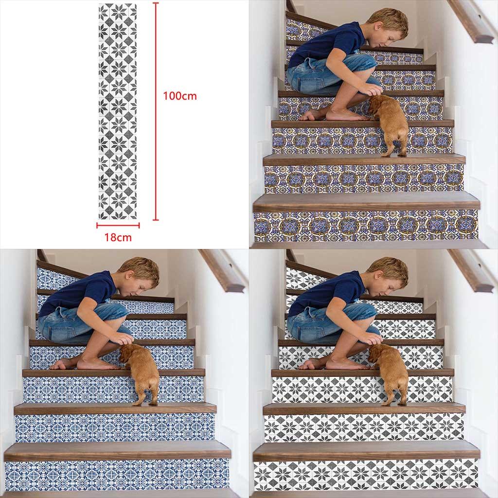 Buy 3D Simulation Stair Stickers Waterproof Wall Stickers DIY Home ...