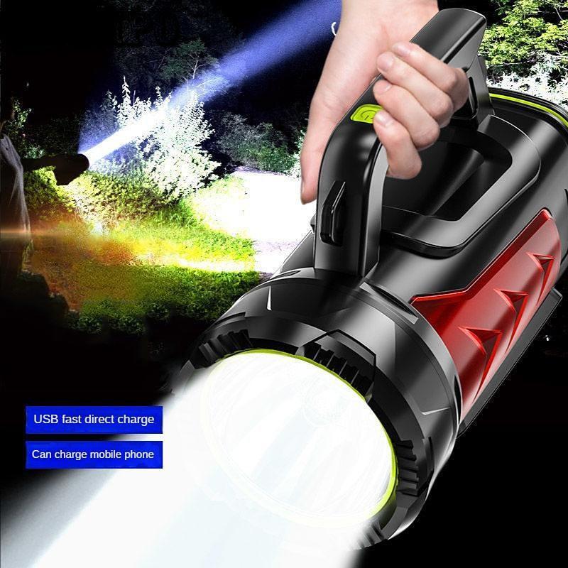 💰Kjøp Strong Light Flashlight, Long-range Ultra-bright Searchlight ...