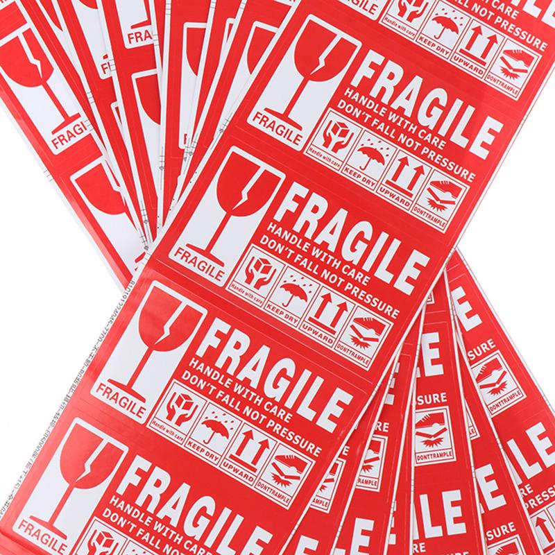 100Pcs Fragile Stickers Fragile Label Warning Labels 9Cm*5Cm uygun ...