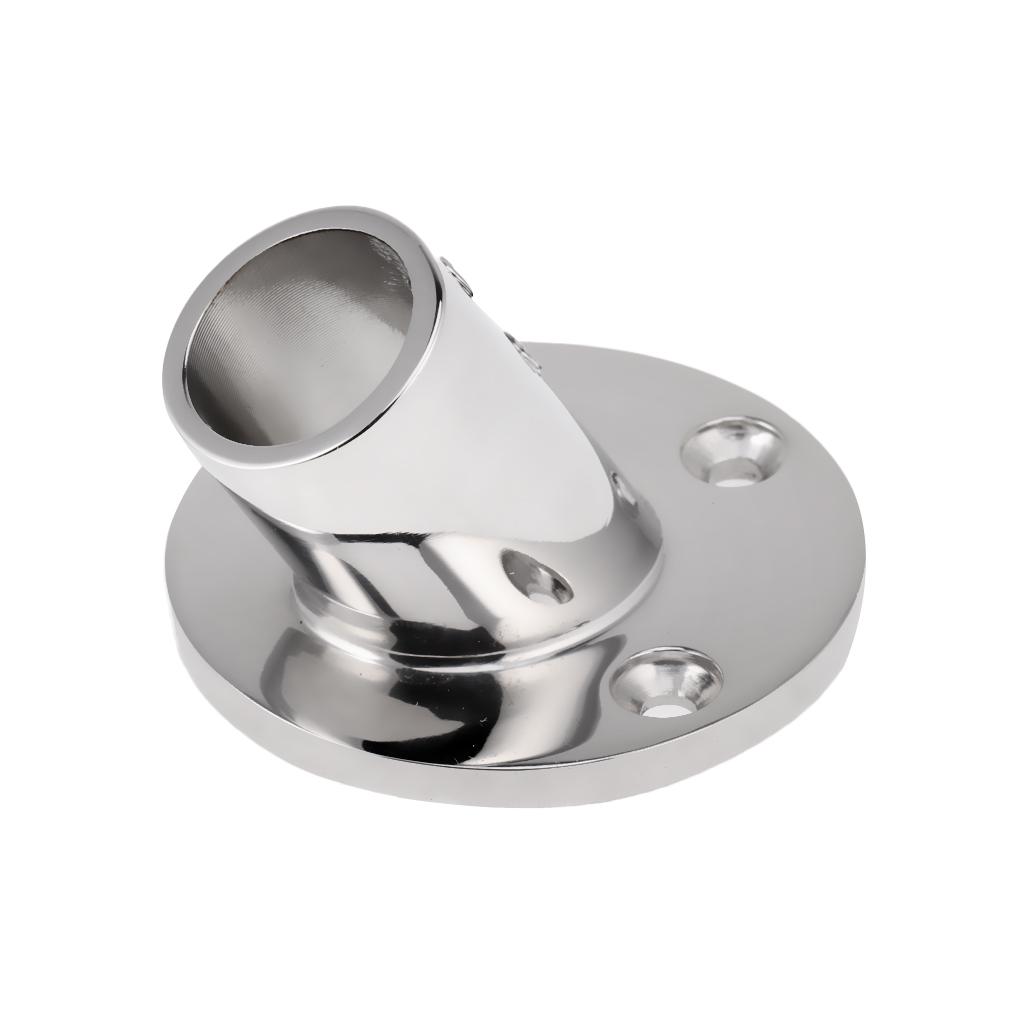 Boat Rail/Stanchion Round Base for 30mm Tube 60 Degree 316 Stainless ...