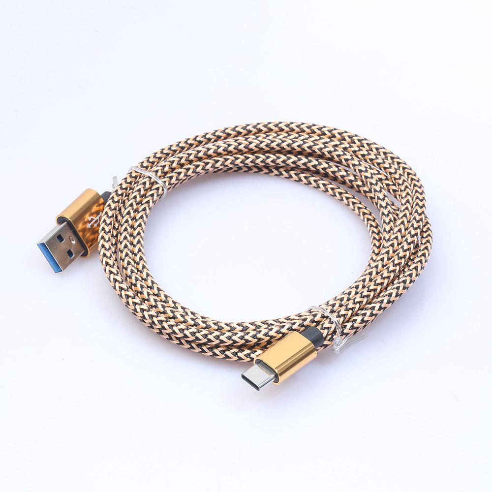 Buy Braided USB Type C Cable USB C To USB A2.0 Fast Charging Sync Cable ...