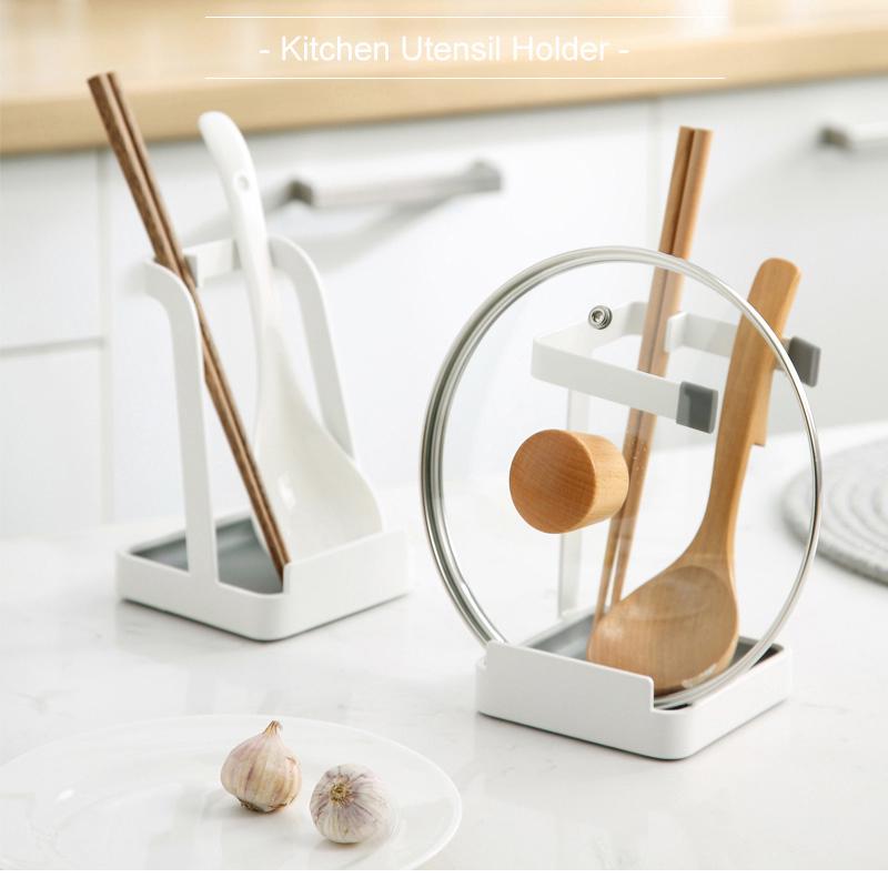 Buy Kitchen Organizer Pot Lid Shelf Cooking Storage Spoon Spatula Ladle ...