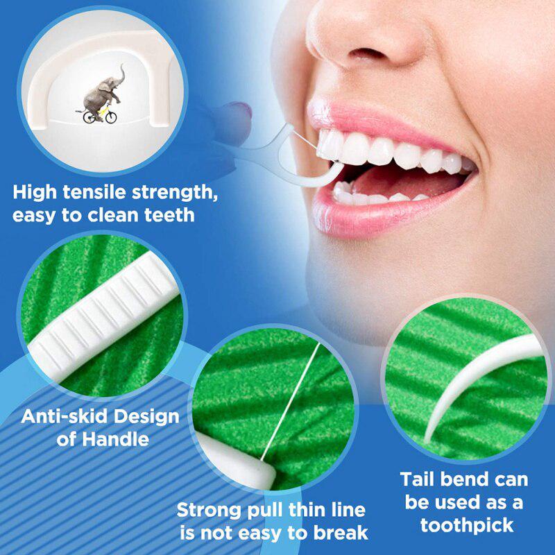 Buy 50pcs/Set Dental Flosser Dental Cleaning Teeth Stick Tooth Pick ...