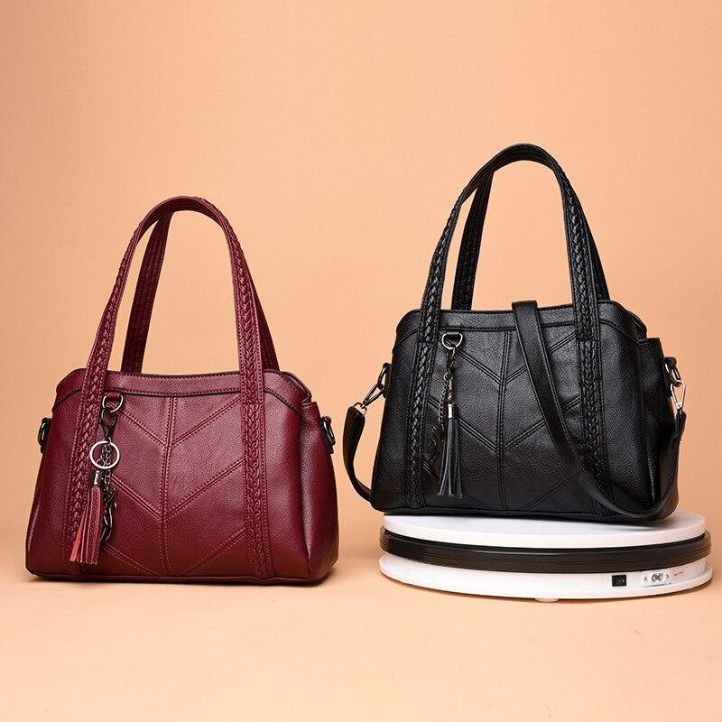 Cheap Female Bag 2021 New Simple Retro Ladies Handbag Fashion Pendant ...