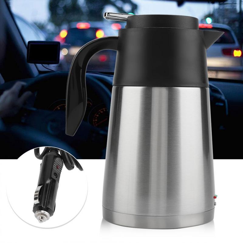 Buy 12V/24V 1300ml Stainless Steel Car Truck Travel Electric Kettle Pot ...