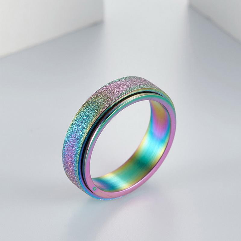 Buy Anti Anxiety Spinner Ring In Stainless Steel Reduce Stress ...