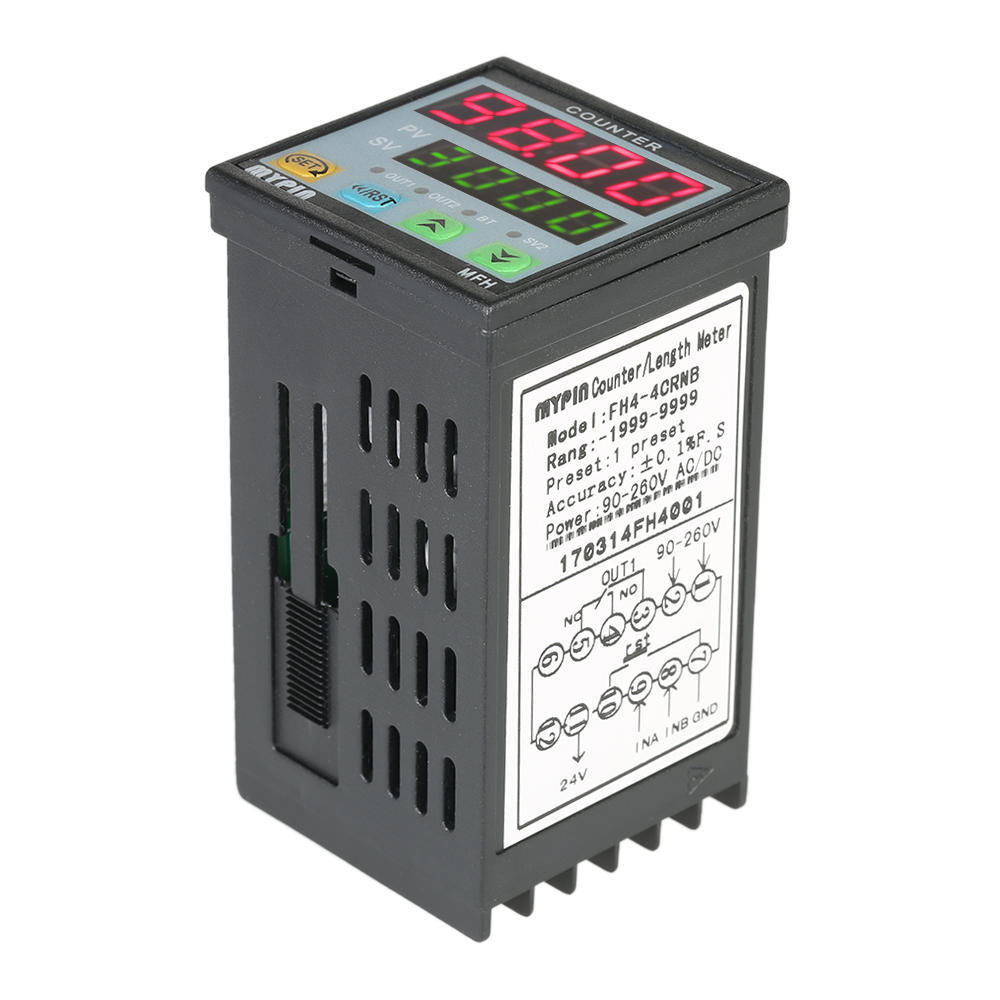 Buy 90-260V Dual LED Preset 4 Digital Counter Length Meter Relay Output PNP NPN at affordable ...