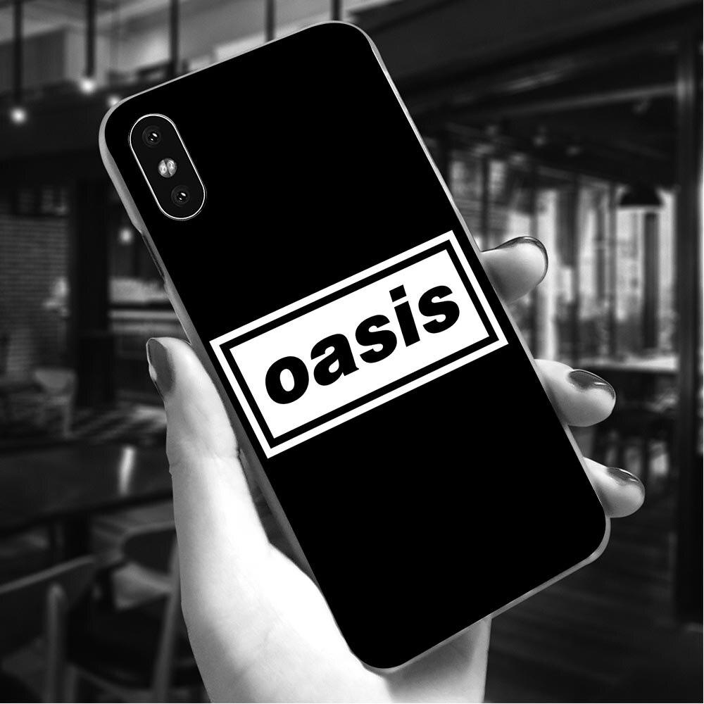 Buy Oasis Band Plastic Phone Case for iPhone 6S Cover 8 XR X 7 Plus 6 5 ...