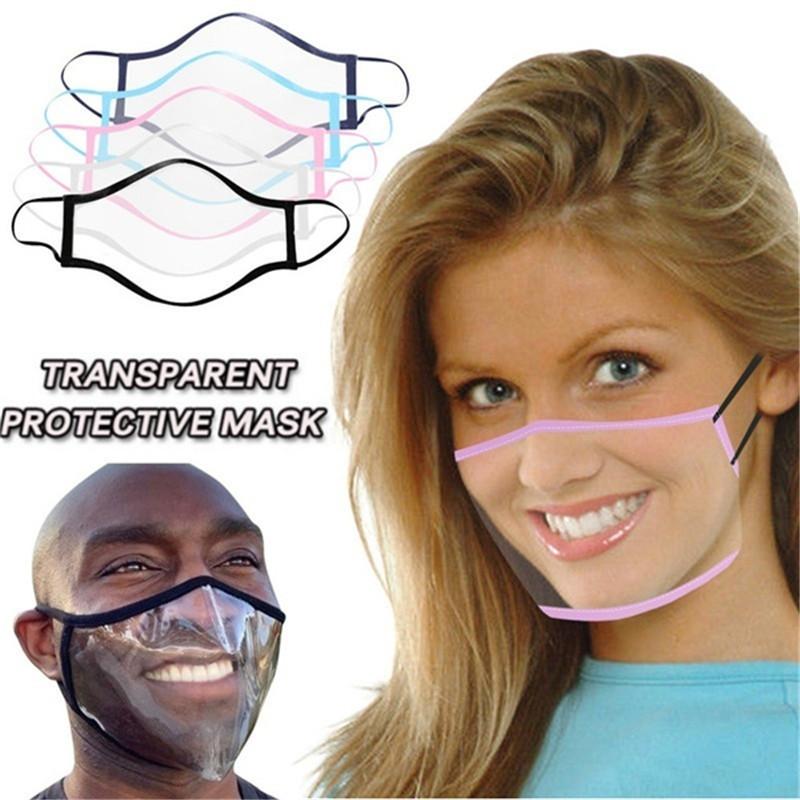 Buy Reusable Deaf-mutes Face Mask 3D Stereo Adult Dustproof Transparent ...
