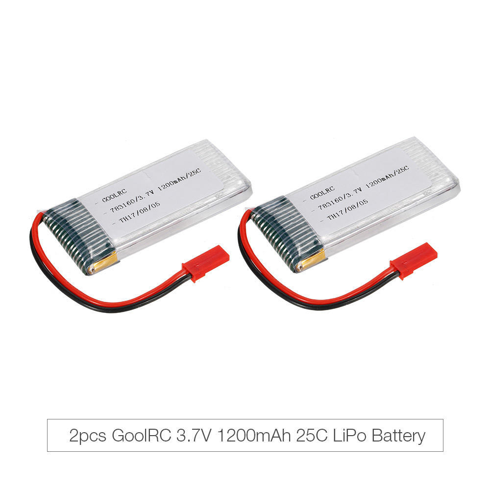Kaufe 2 Stück GoolRC 3,7 V 1200 mAh 25C JST-Stecker LiPo-Akku für ...