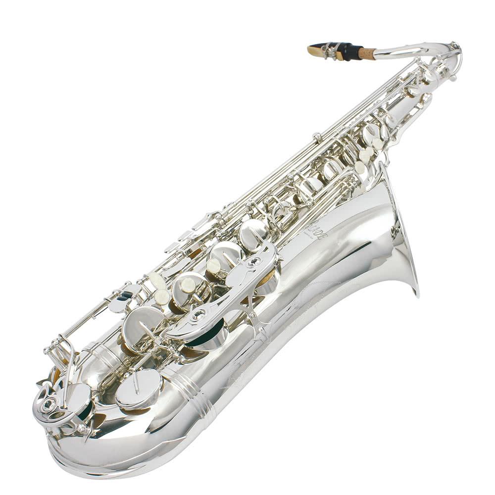 Buy HBKS LADE Brass Bb Tenor Saxophone Sax Carved Pattern Pearl White ...