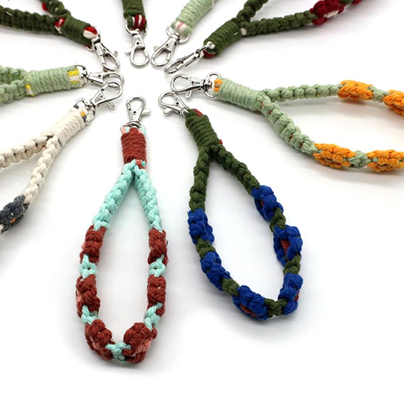 Satın alın Creative Small Flower Woven Keychain Bag Pendant Bracelet ...