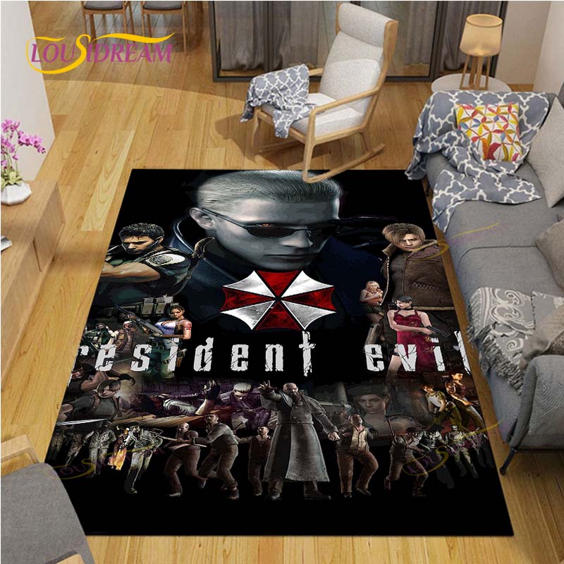 Resident Evil Carpet Motorcycle Rug for Living Room Area Rug Bathmat ...