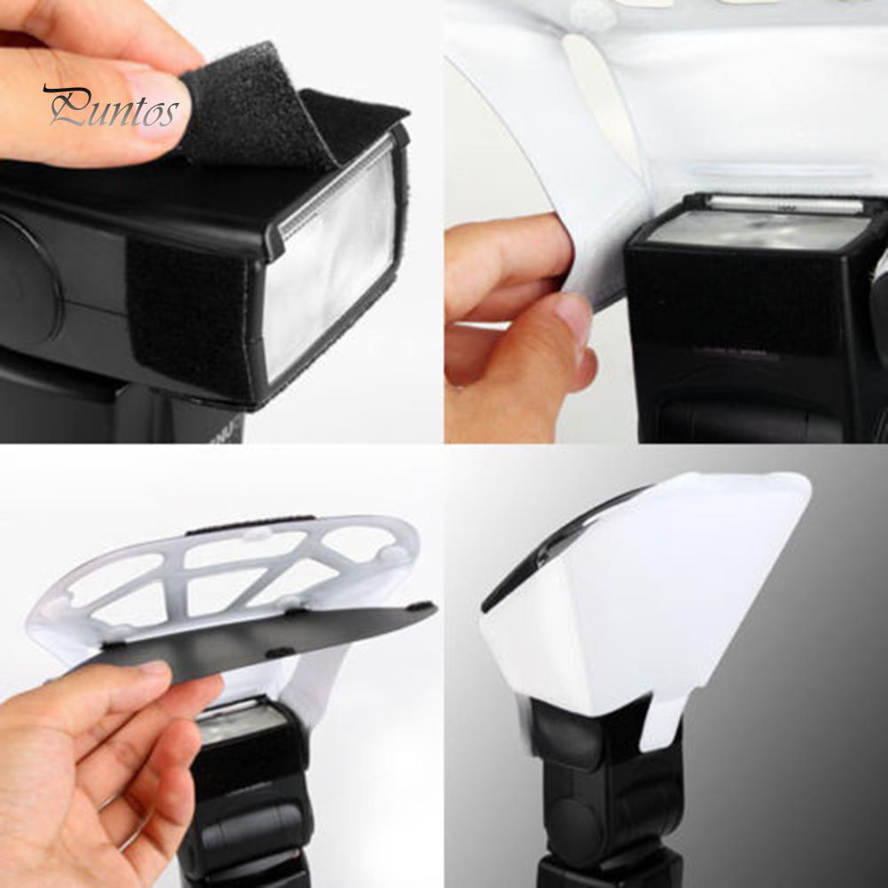 Universal Speedlight Flash Light Bounce Diffuser with 3 Colors ...