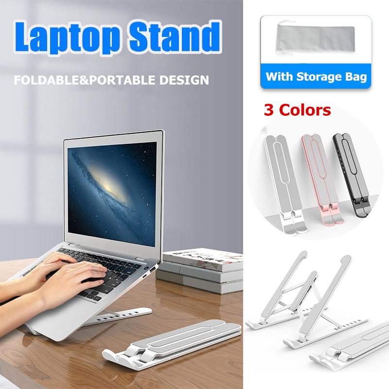 Buy Folding Laptop Stand Aluminium Alloy Notabook Laptop Holder Desk ...