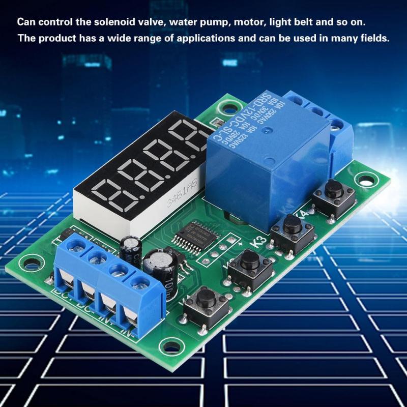 Buy LED Display Adjustable Timer Relay Automation Control Switch Module ...