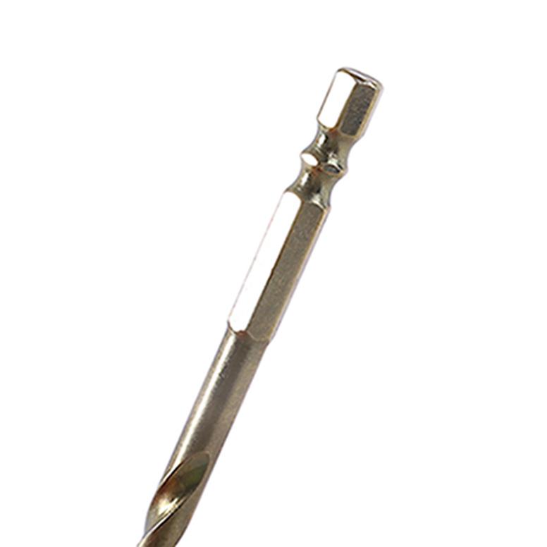Buy Golden Lengthened Hexagon Shank Cross Thread Triangle Drill Bit at ...