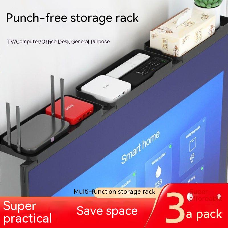 Cheap Adjustable TV Screen Top Storage Shelf Rack Holder Computer ...