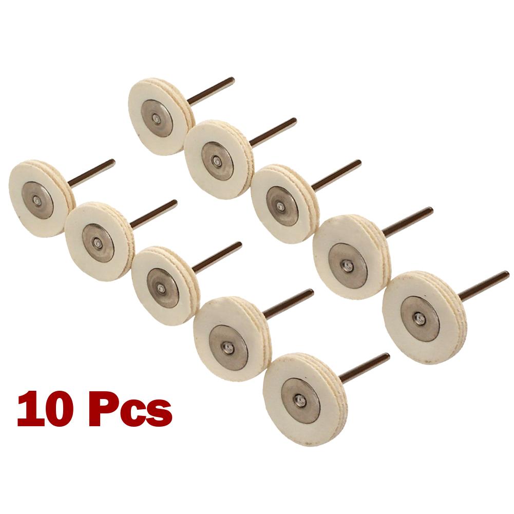Buy 10Pcs Buffing Wheel 3×25mm Leather Shank: 3mm Silver at affordable ...