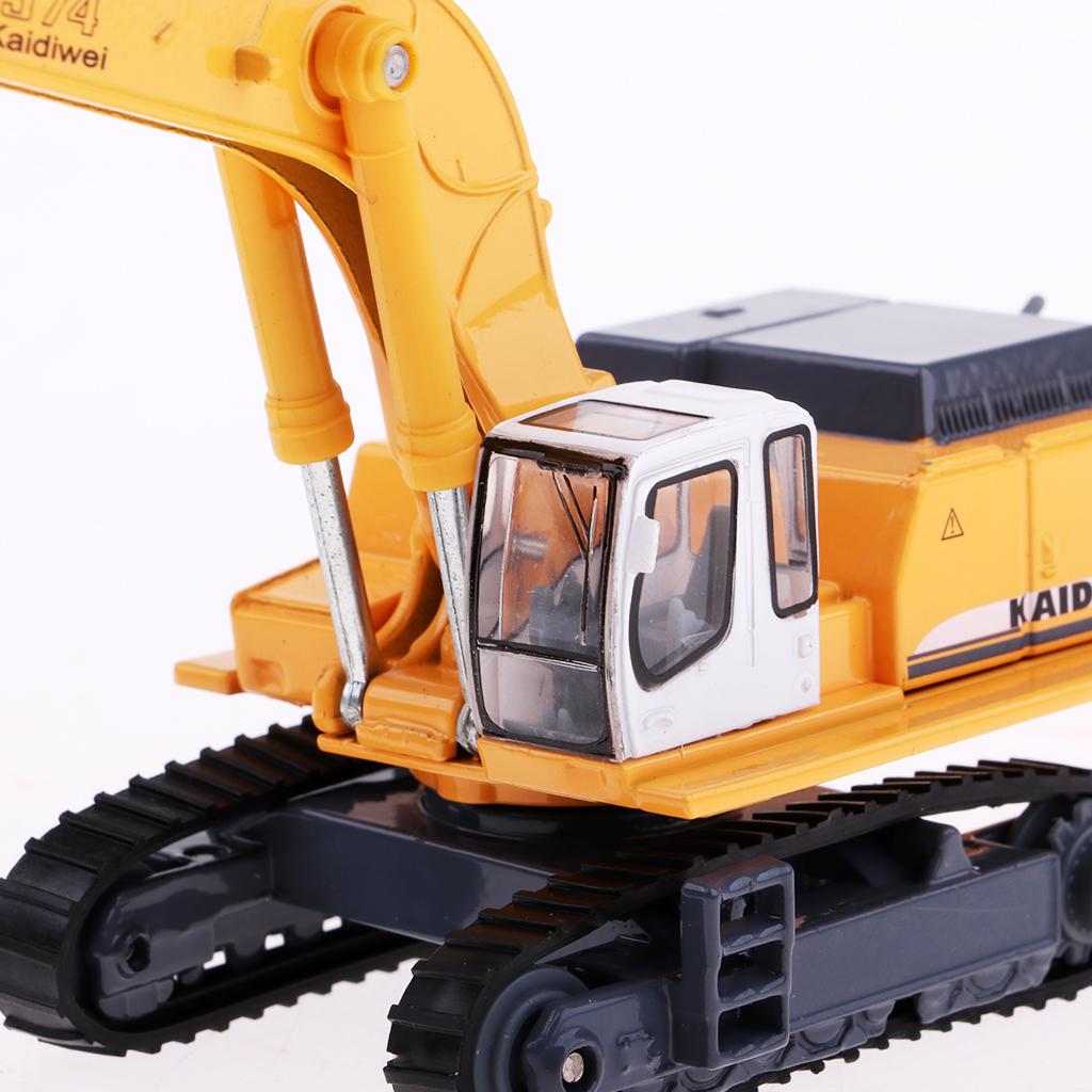Buy 1:87 Engineering Excavator Toy Diecast Alloy Vehicle Model ...