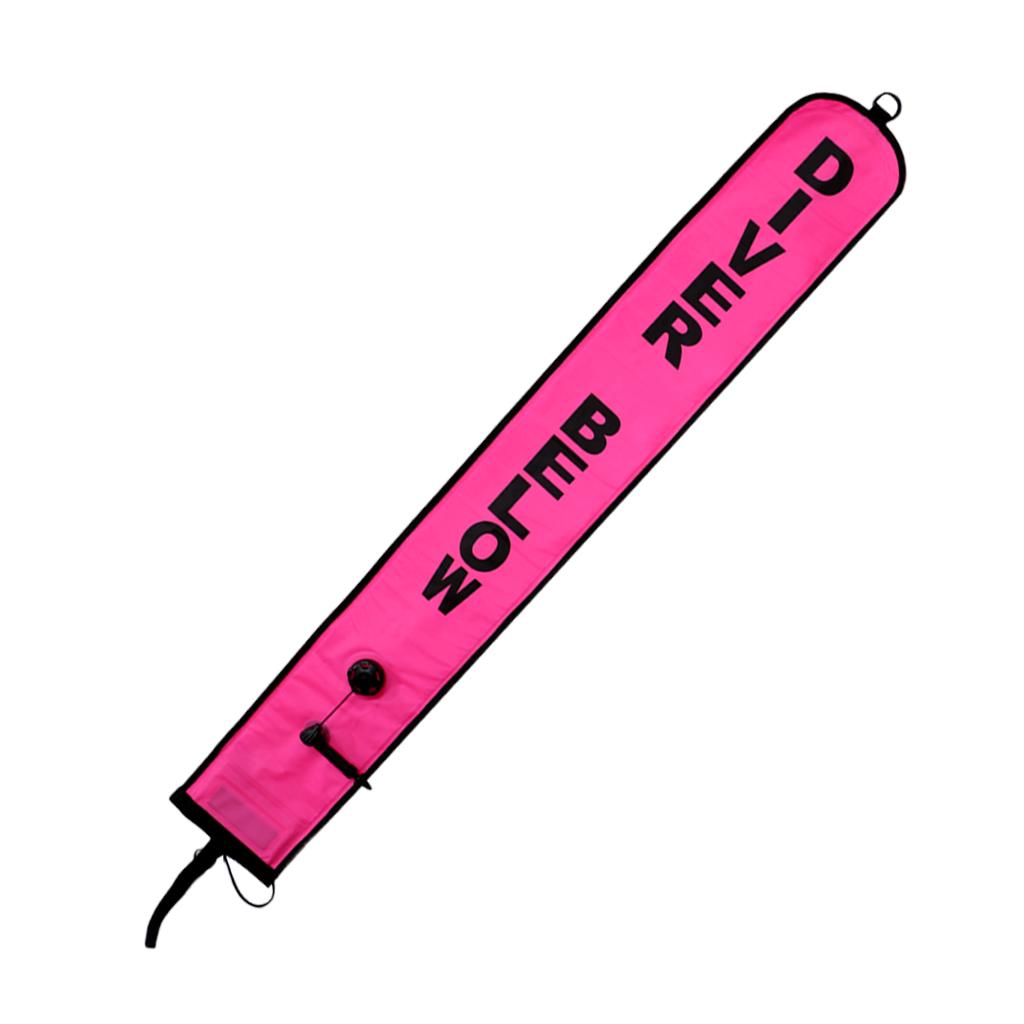 Buy High Visibility Scuba Diving Dive SMB Surface Marker Buoy Tube Pink ...