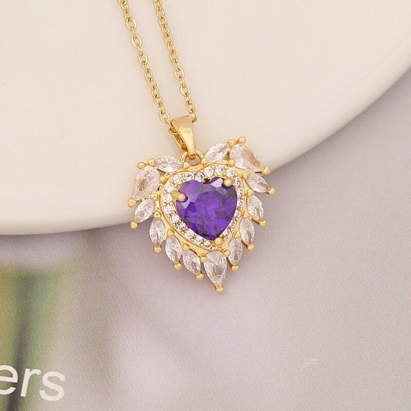 Buy Luxury Encanto Crystal Necklace Vintage Rock Gold Necklaces for ...