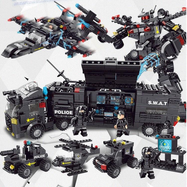 Buy Military Building Blocks Children's Tanks Children's Educational ...