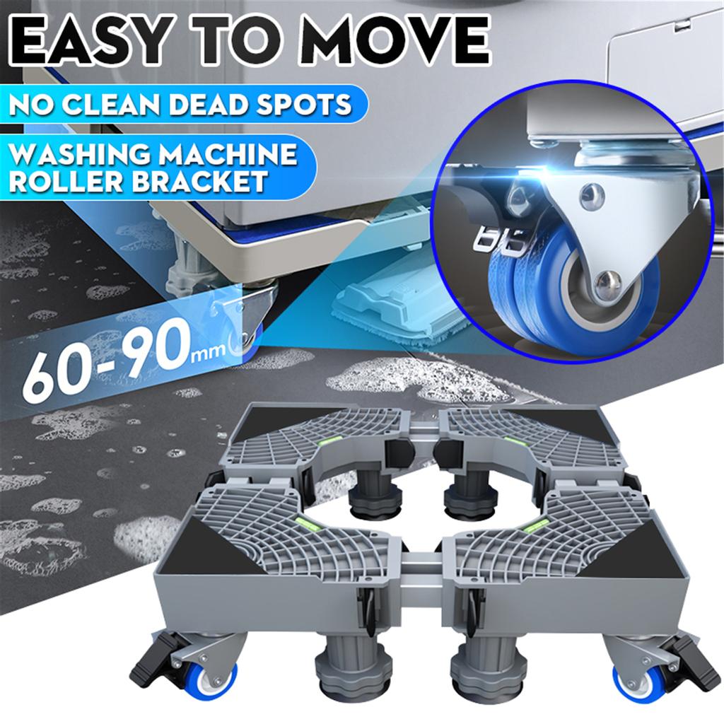 Buy Washing Machine Bracket Movable Base Bracket Stand Wheels For ...
