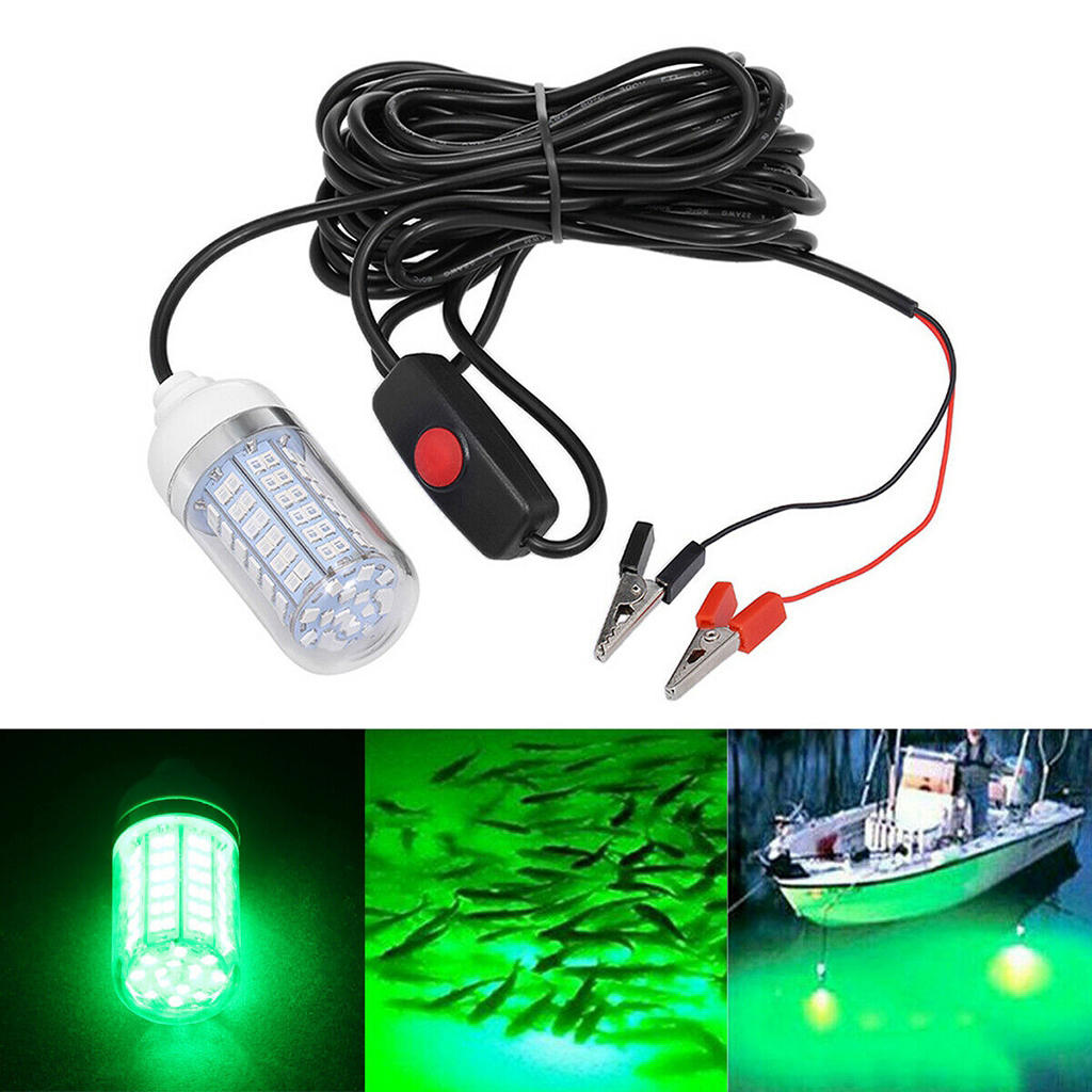 Buy IP68 Waterproof 12V Led Green Underwater Fishing Light Attract ...
