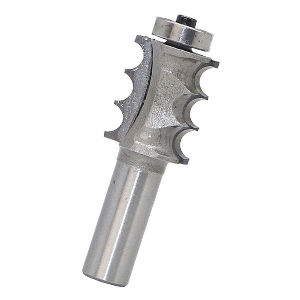Satın alın 1/4'' 1/2'' Triple Bead Flute Molding Router Bit Woodworking ...