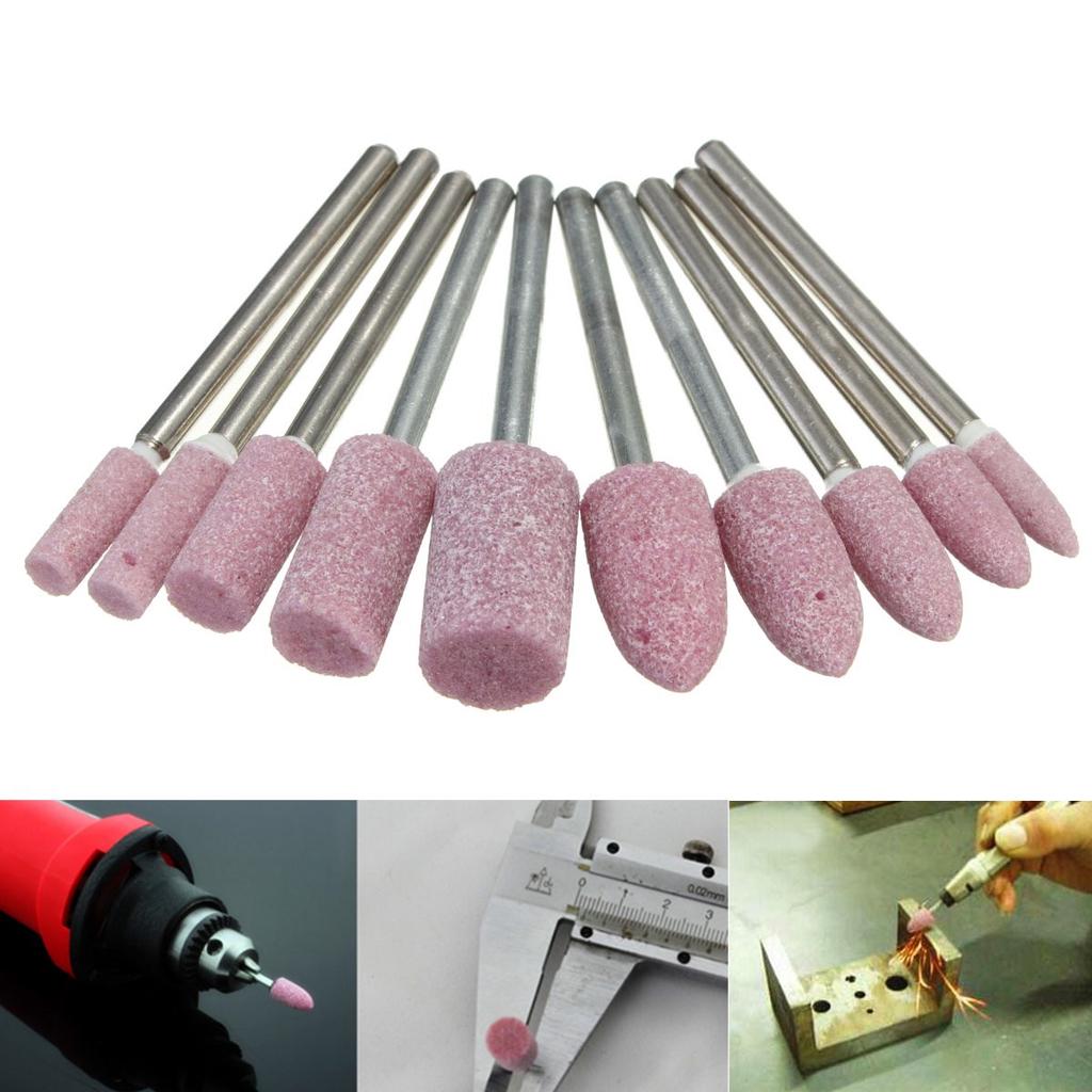 Buy 10pcs/set Abrasive Mounted Stone For Dremel Rotary Tools Grinding ...