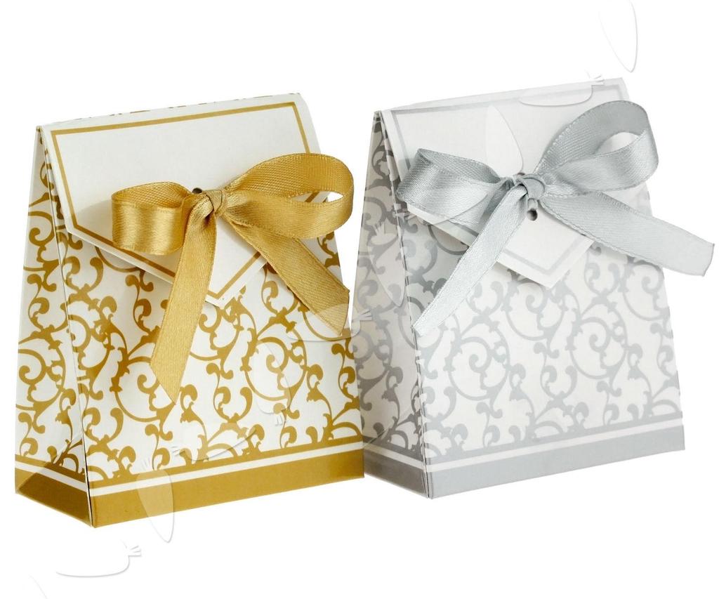 10 шт., золотые, серебряные свадебные сувениры, сладкий торт ...