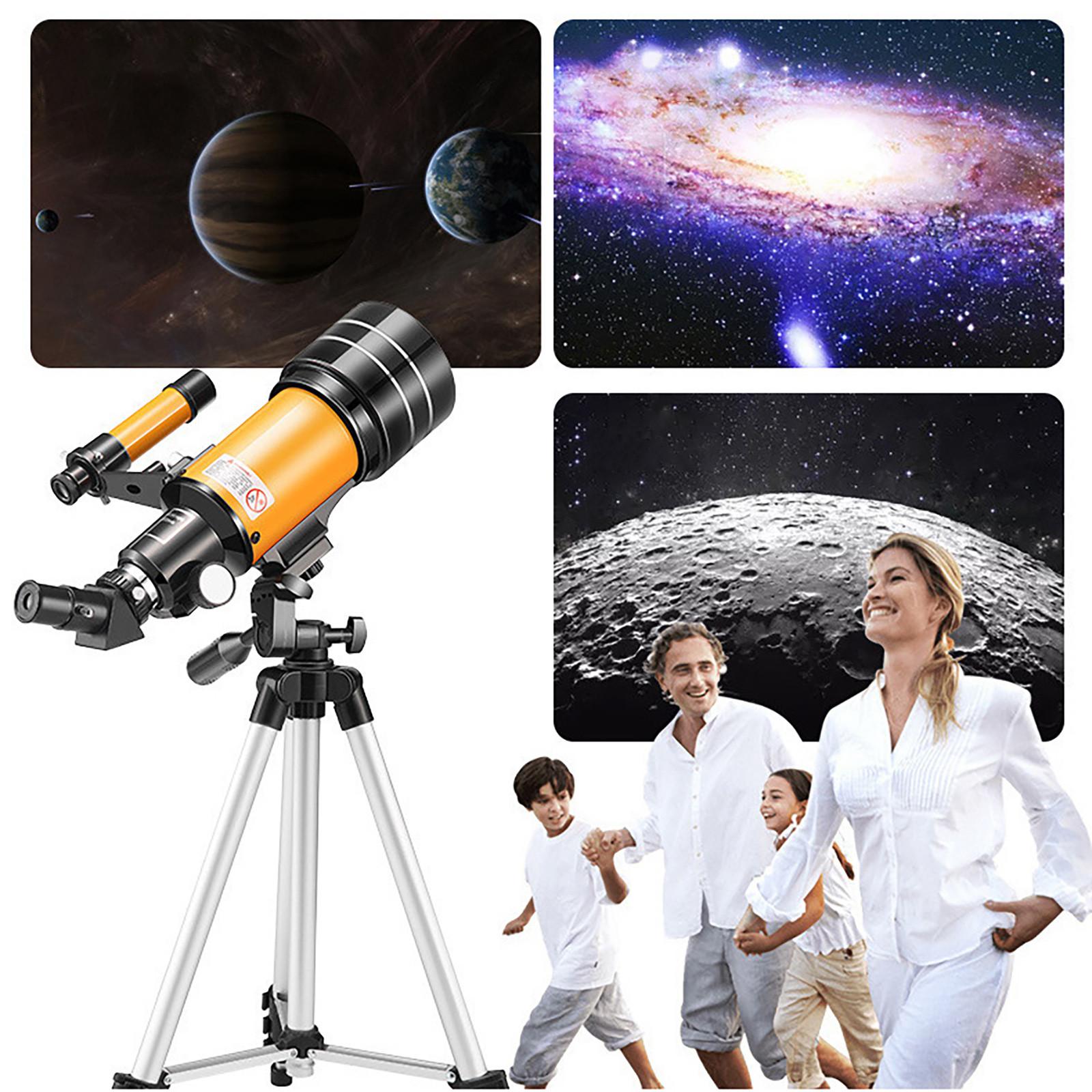 Monocular Telescope 30070 With Adjustable Tripod Phone Adapter For Moon ...