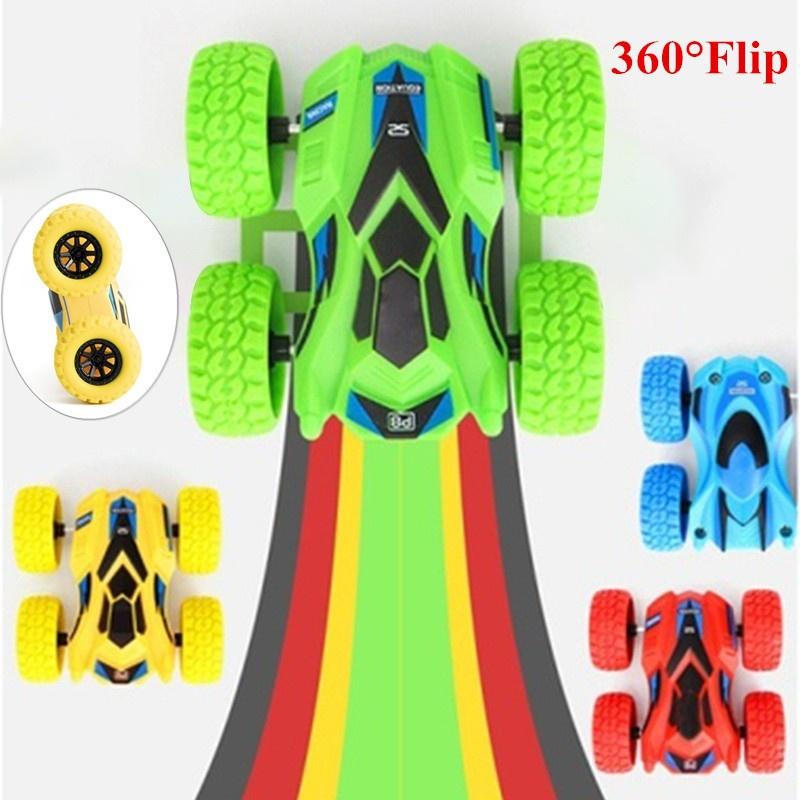Buy 180°-360° Flip Friction Power Car Toy Children Inertia Toy Car Boy ...